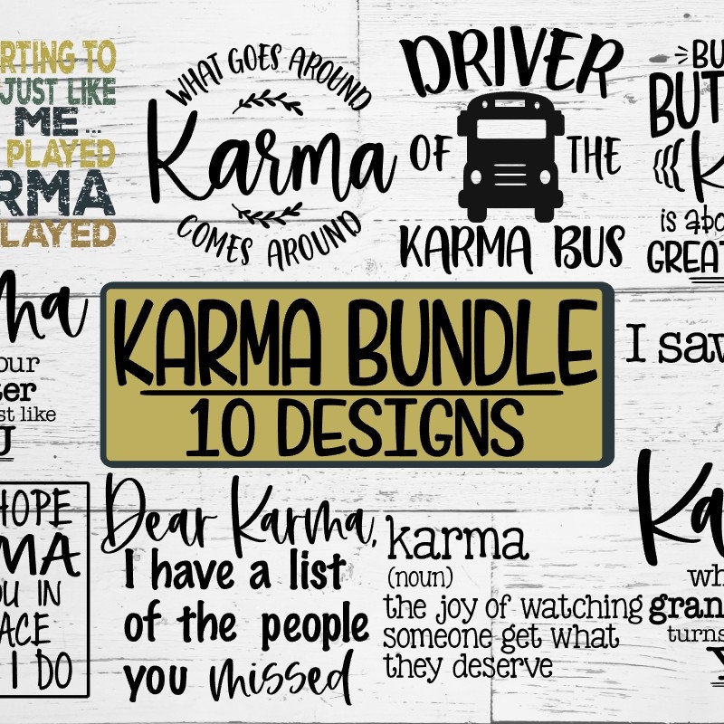 Karma Svg - Etsy