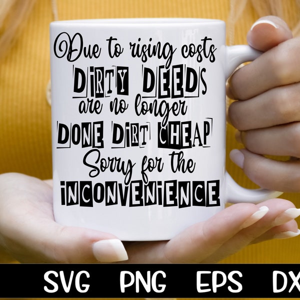 Due to Inflation Svg - Etsy