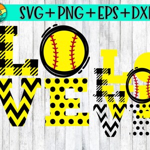 LOVE, LOVE Svg, Baseball Svg, Baseball Life Svg, Baseball Mom, Baseball ...