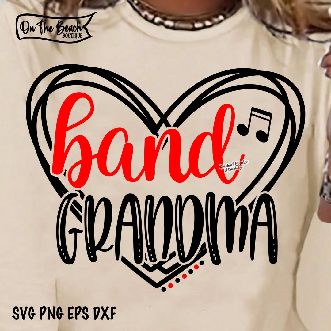 Band Grandma SVG PNG Marching Band Music Lover Friday Night Lights ...