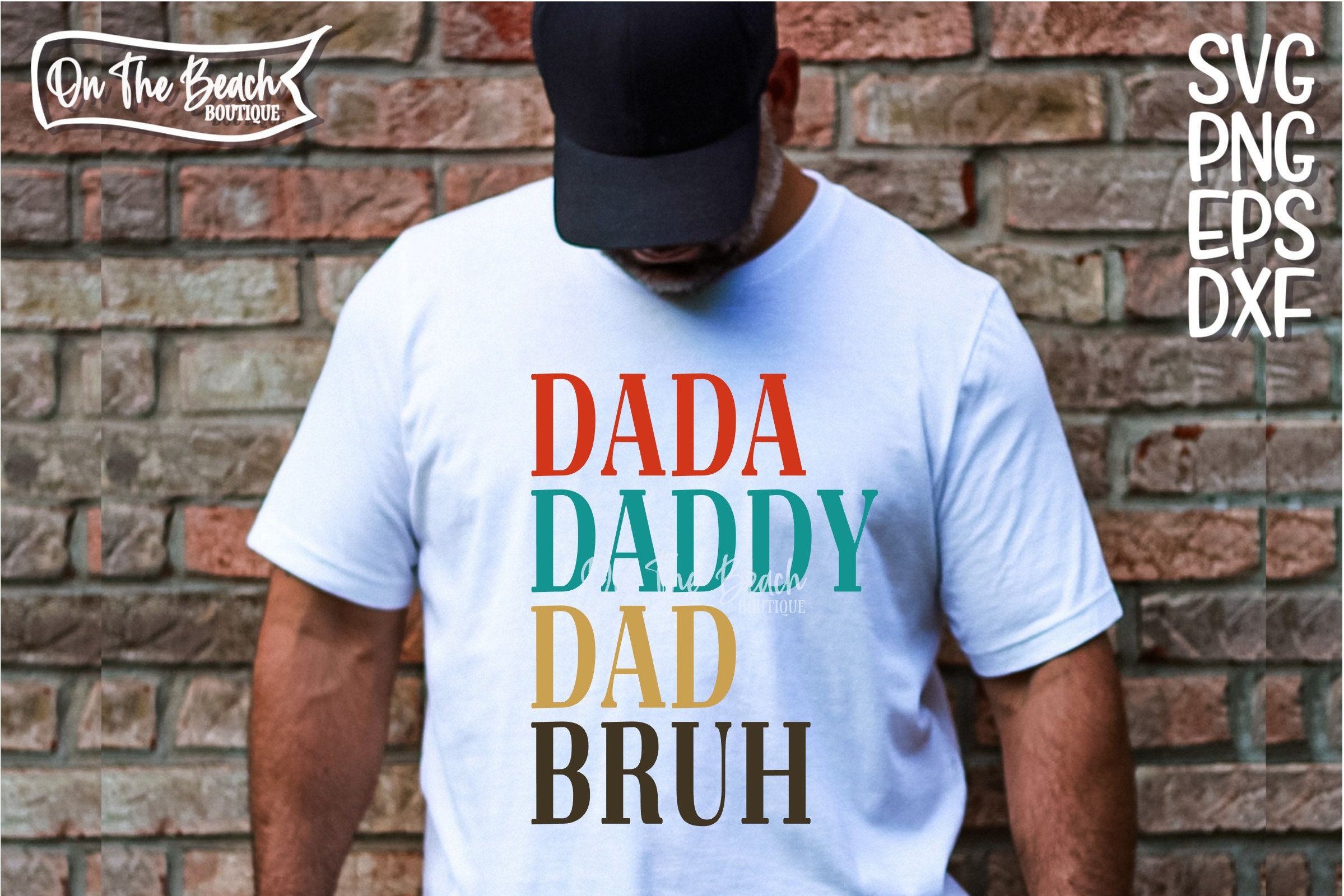Dada Daddy Dad Bruh SVG Dad Bruh Png Svg Bruh Retro Happy - Etsy Canada