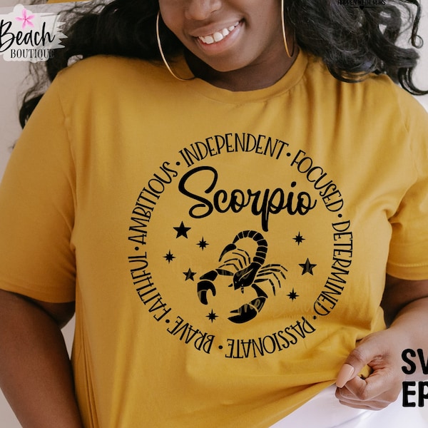 Scorpio Svg - Etsy