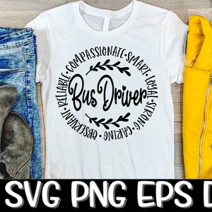 School Bus SVG Bundle School Bus Png Bus Driver Bundle Cut File Bus ...