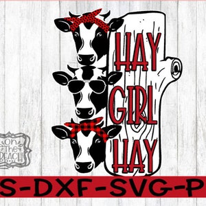 Hay Girl Hay, Hay Girl Hay Svg, Hey Girl Hey, Hey Girl Hey Svg, Cow ...