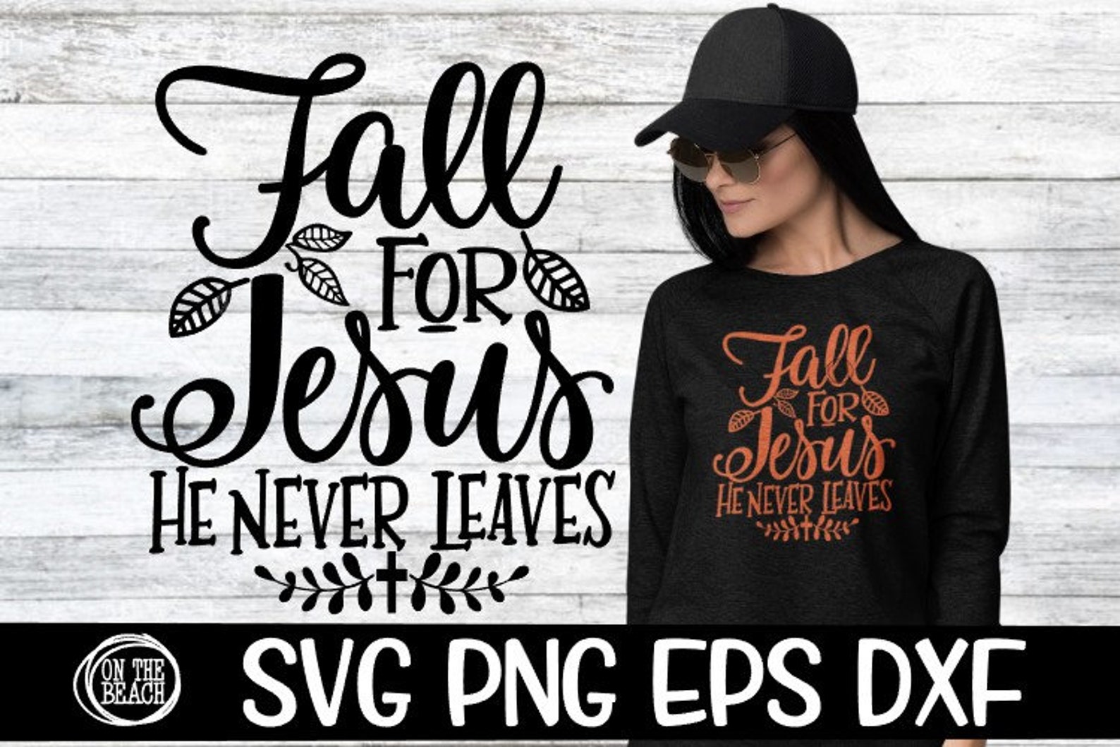 Fall for Jesus, Fall for Jesus Svg, He Never Leaves, He Never Leaves ...
