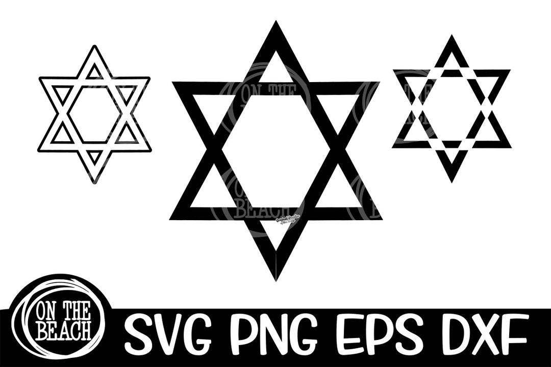 Star of David Svg Three Stars Png Eps Dxf Cricut Silhouette Cricut Cut ...
