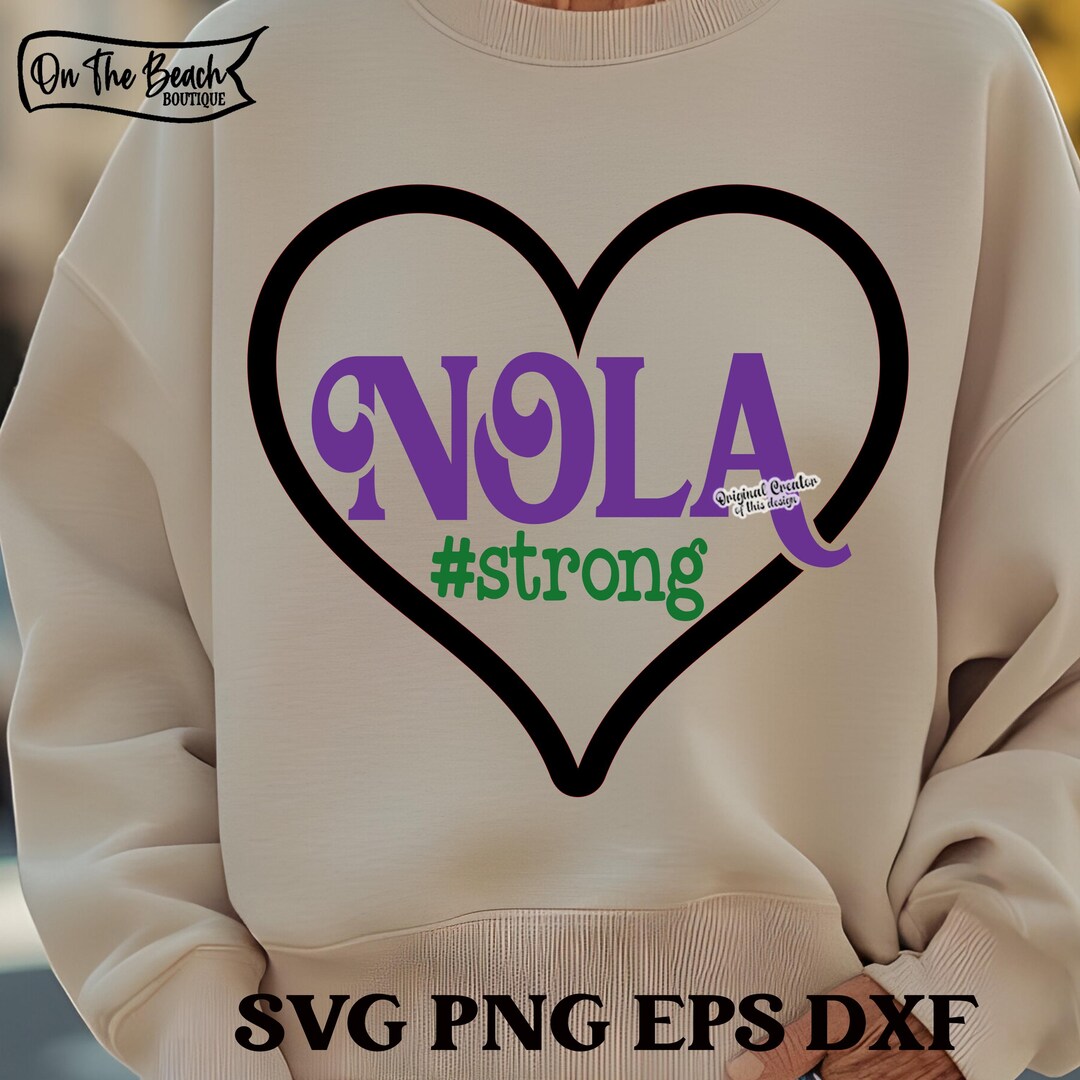 NOLA Strong SVG PNG New Orleans - Etsy
