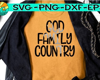 God Family Country Svg | Etsy