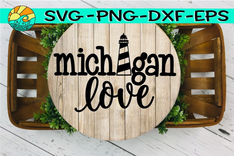 Michigan Love Svg Michigan Love Michigan Lighthouse | Etsy