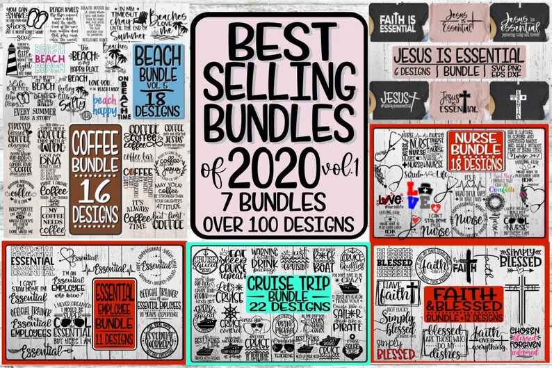 Best Selling BUNDLES 7 Bundles Included 2020 VOL 1 - Etsy