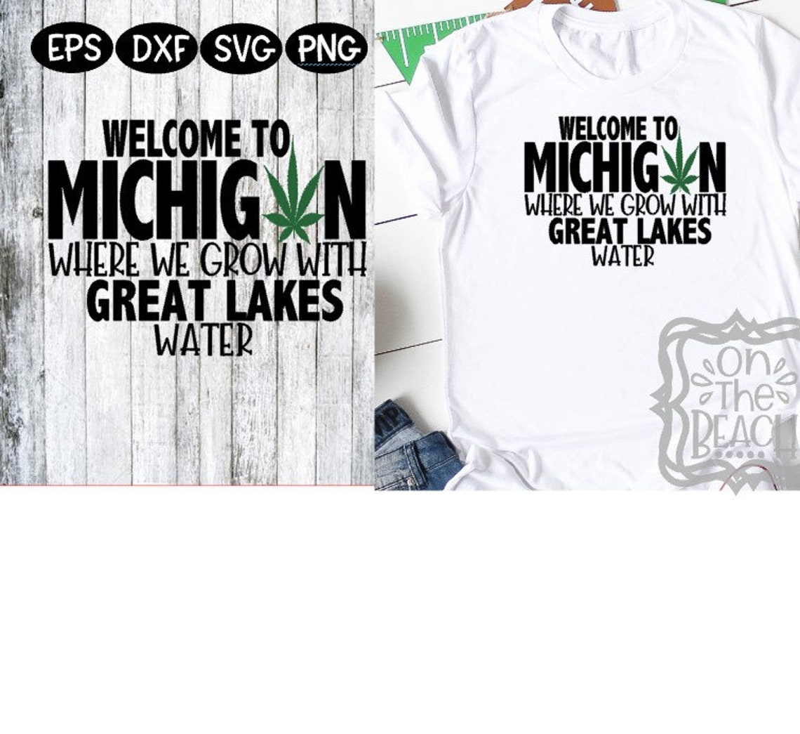 Michigan Michigan Svg Michigan Weed Michigan Weed Svg - Etsy