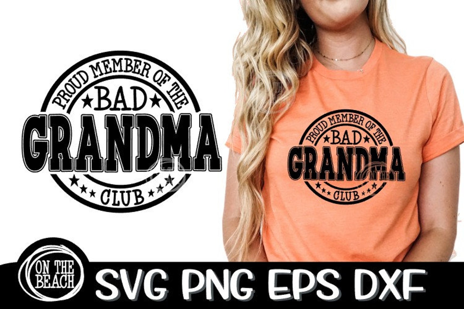 Grandma Svg, Proud Member of the Bad Grandmas Club, Proud Member of the ...