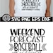 Weekend Forecast, Weekend Forecast Svg, Baseball Mom Svg, Weekend ...