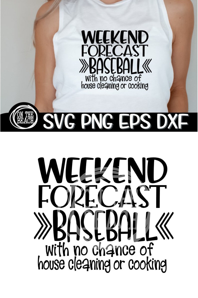 Weekend Forecast Weekend Forecast Svg Baseball Mom Svg - Etsy