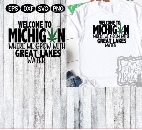 Michigan Michigan Svg Michigan Weed Michigan Weed Svg - Etsy