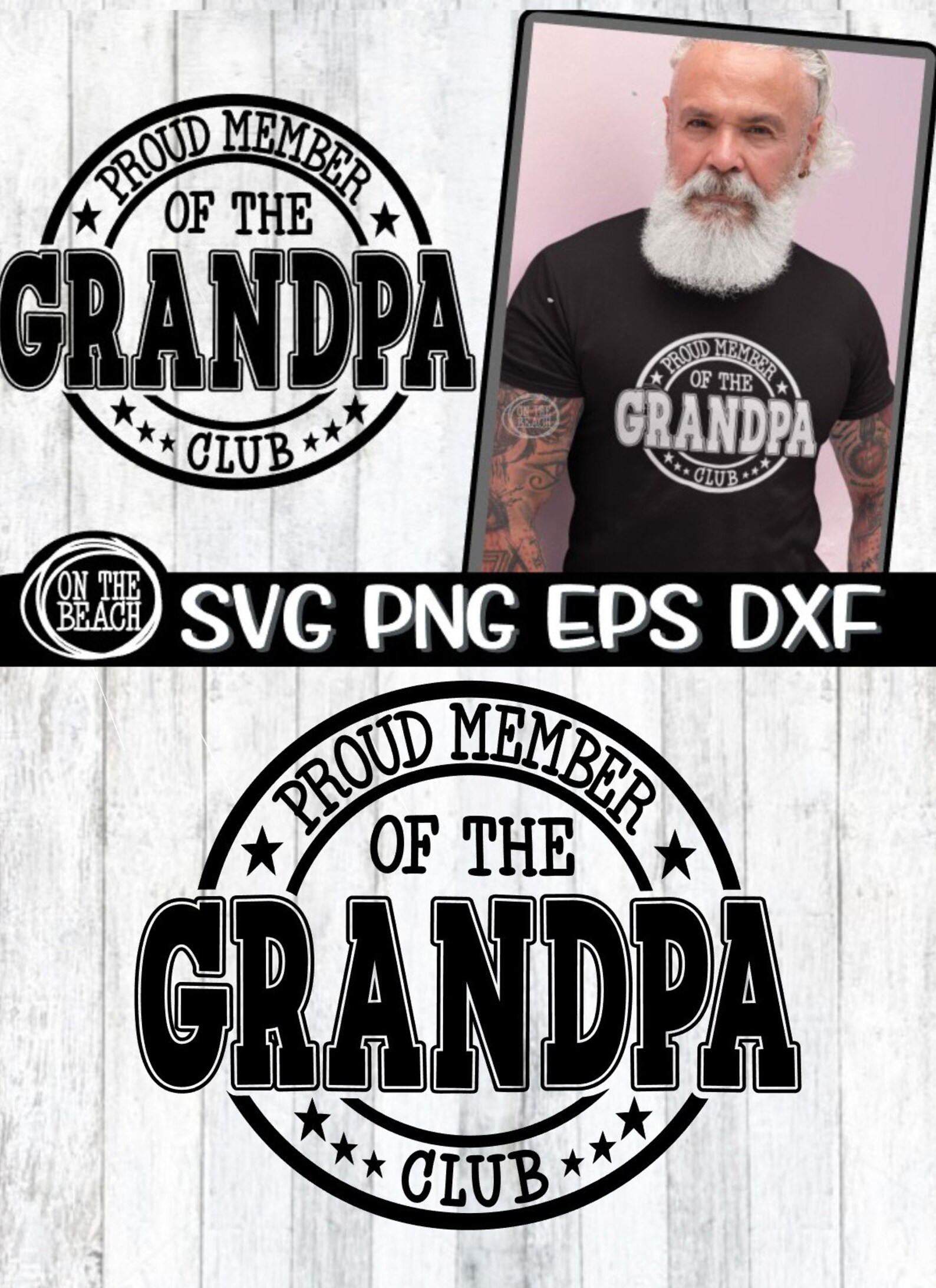 Grandpa Svg, Proud Member of the Grandpa Club, Proud Member of the ...