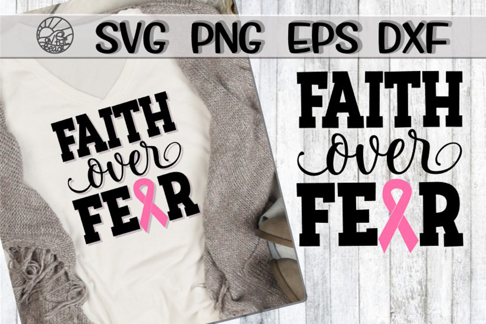 Ribbon Bundle, 12 Designs, in October We Wear Pink, Pink Svg, Cancer ...