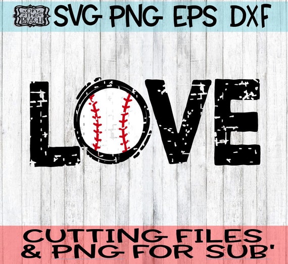 LOVE LOVE Svg Baseball Svg Baseball Life Svg Baseball Mom - Etsy