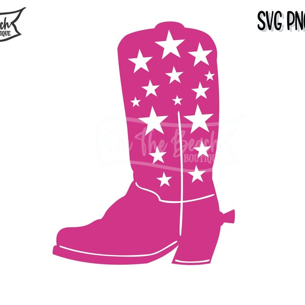 Cowboy Boots With Spurs Svg - Etsy
