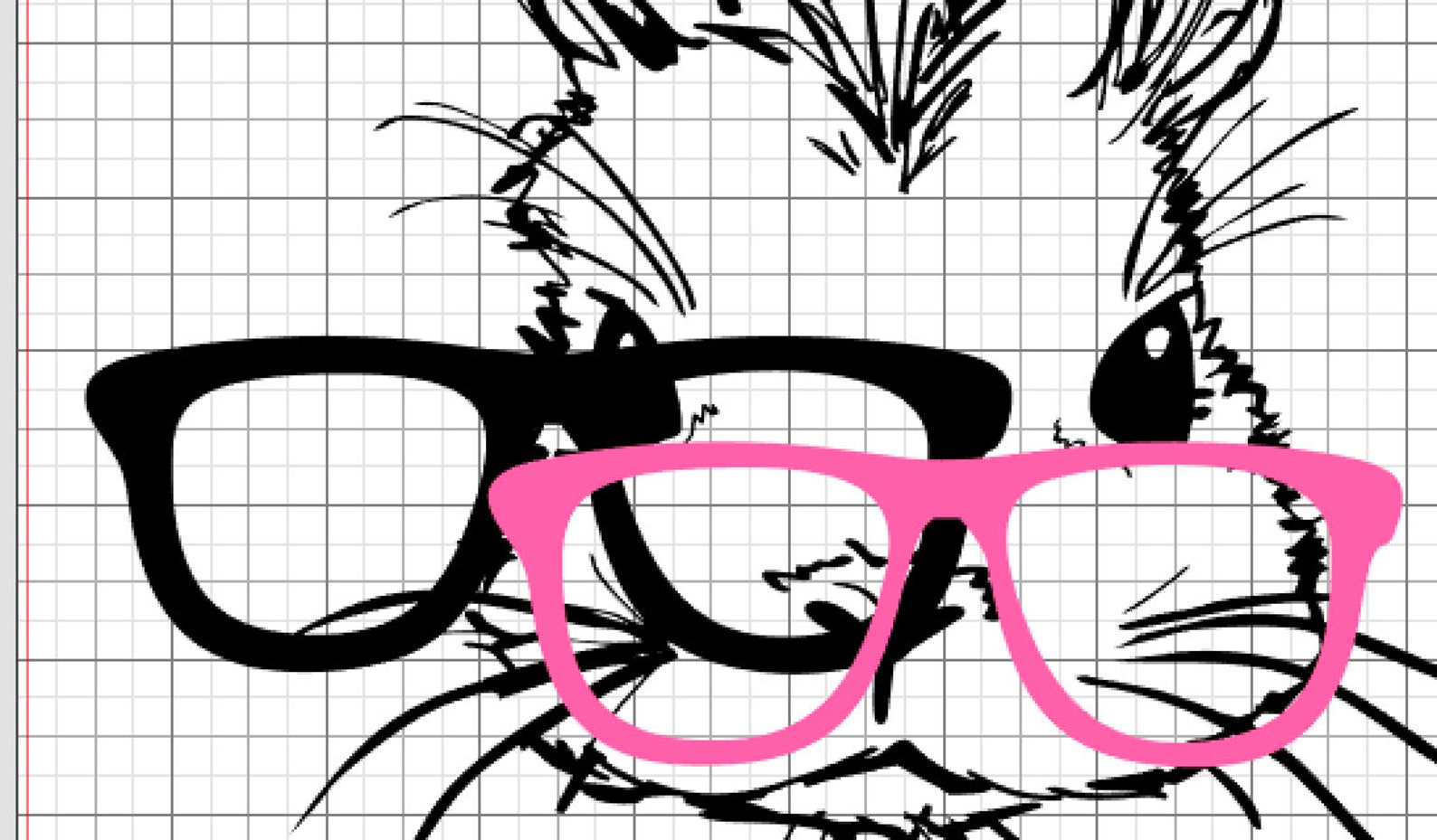 Easter Bunny With Glasses Bunny With Glasses Bunny With - Etsy