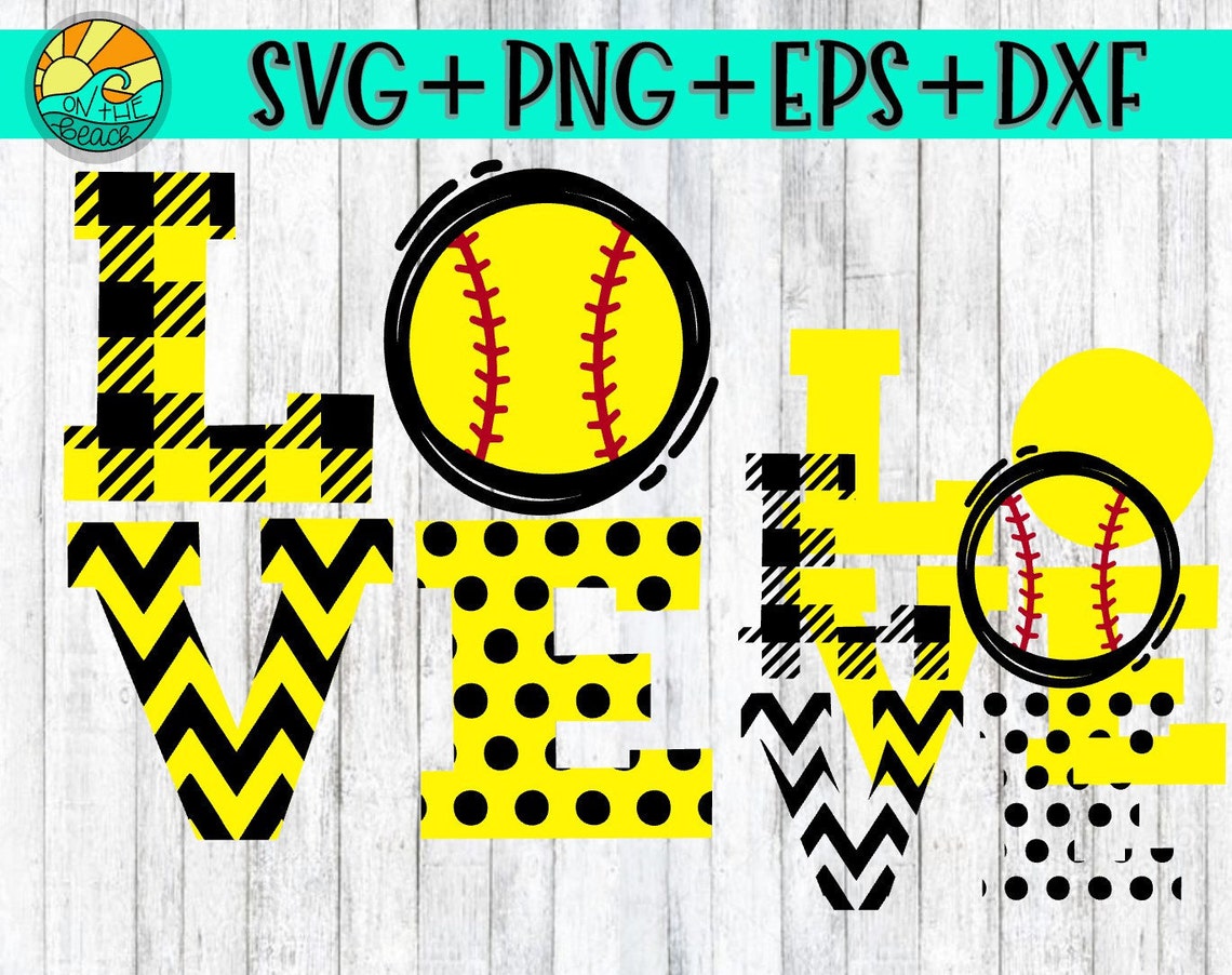 LOVE LOVE Svg Baseball Svg Baseball Life Svg Baseball Mom - Etsy
