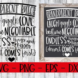Grandparent, Grandparent Svg, Grandparents, Grandparents Rules, Grandparents Rules Svg, Rules ...