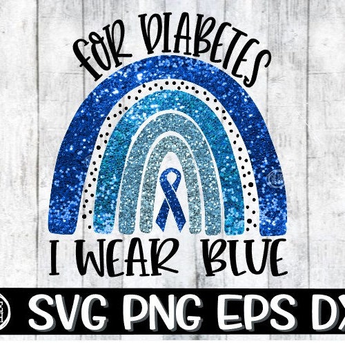 In November We Wear Blue SVG Diabetes Awareness SVG Blue - Etsy