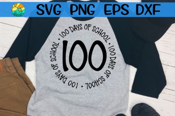100 Days 100 Days Svg 100 Days Circle Svg School Svg 100 | Etsy