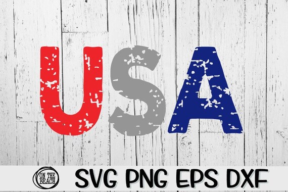 Usa Usa Grunge Svg USA USA Svg America America Svg July | Etsy