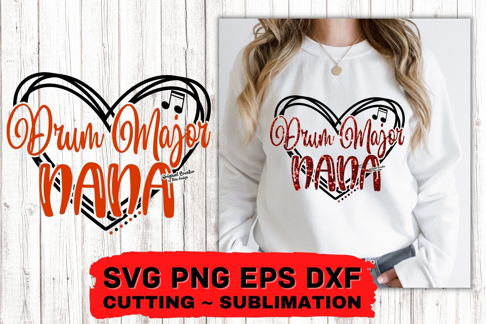 Drum Major Nana SVG Band Svg Nana Svg Cut Cutting Sublimation - Etsy