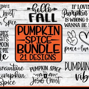 PUMPKIN Bundle Vol 4 21 Designs Included Pumpkin Spice - Etsy