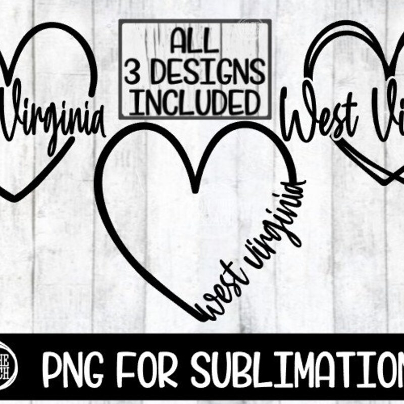 West Virginia Heart - Etsy