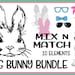 Happy Easter Easter Bunny With Glasses Bunny With Glasses - Etsy
