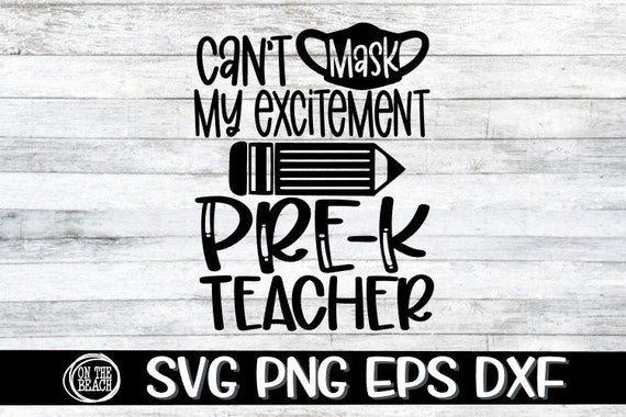 Mask Mask Svg Can't Mask My Excitement Can't Mask | Etsy