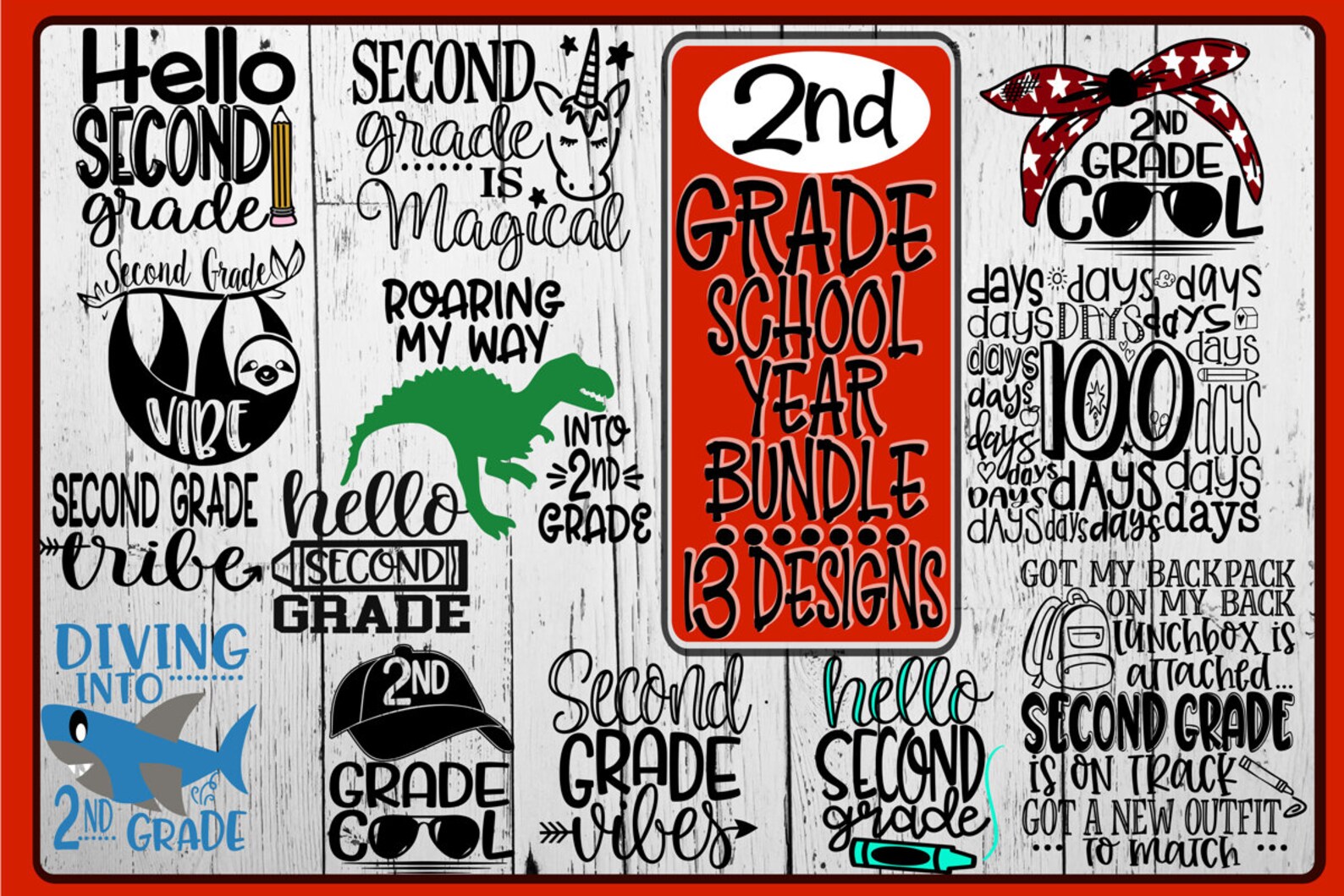 BACK TO SCHOOL Bundle 8 Bundles Incl 76 Designs Head - Etsy