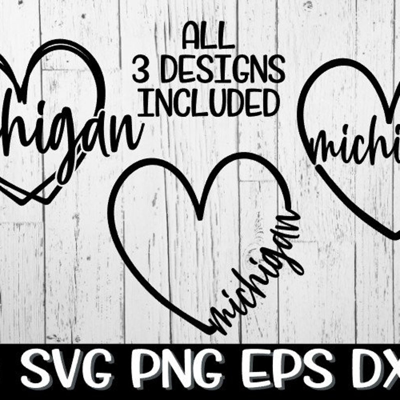 Michigan Svg - Etsy