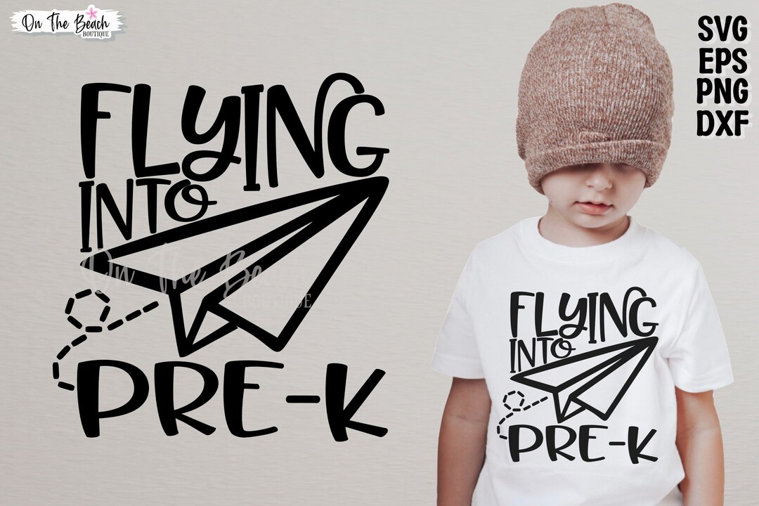 Flying Into PRE-K SVG Png Pre-k School SVG Instant Download Png Boy ...