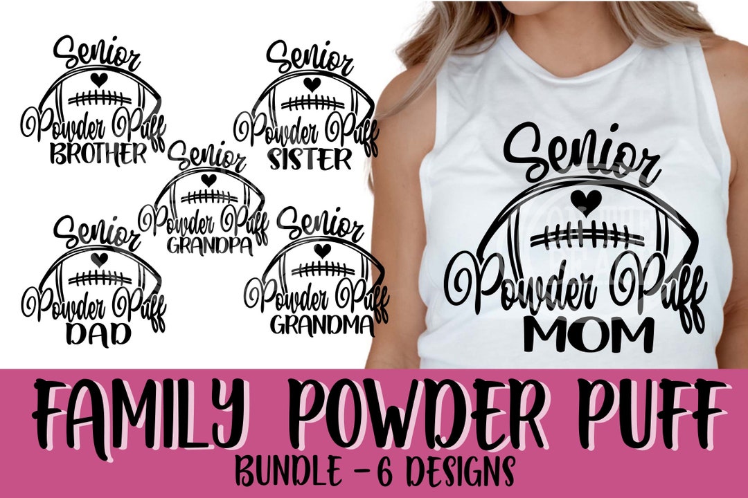 Powder Puff Family Mom Svg Friday Night Football Mom 2022 Dad Brother ...