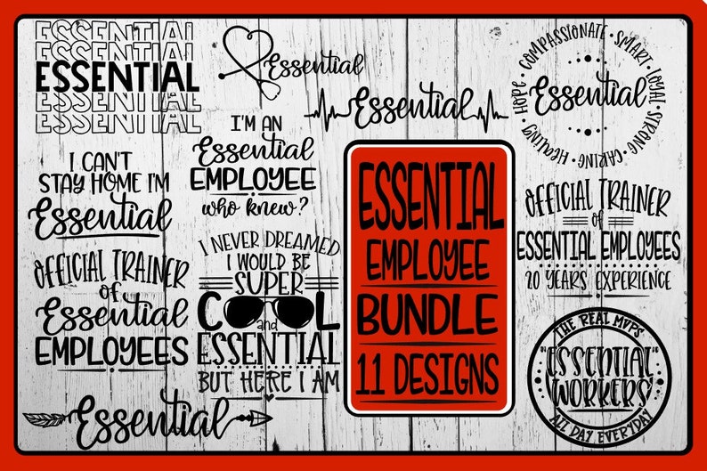 Essential Bundle 11 Designs Essential Essential Svg - Etsy