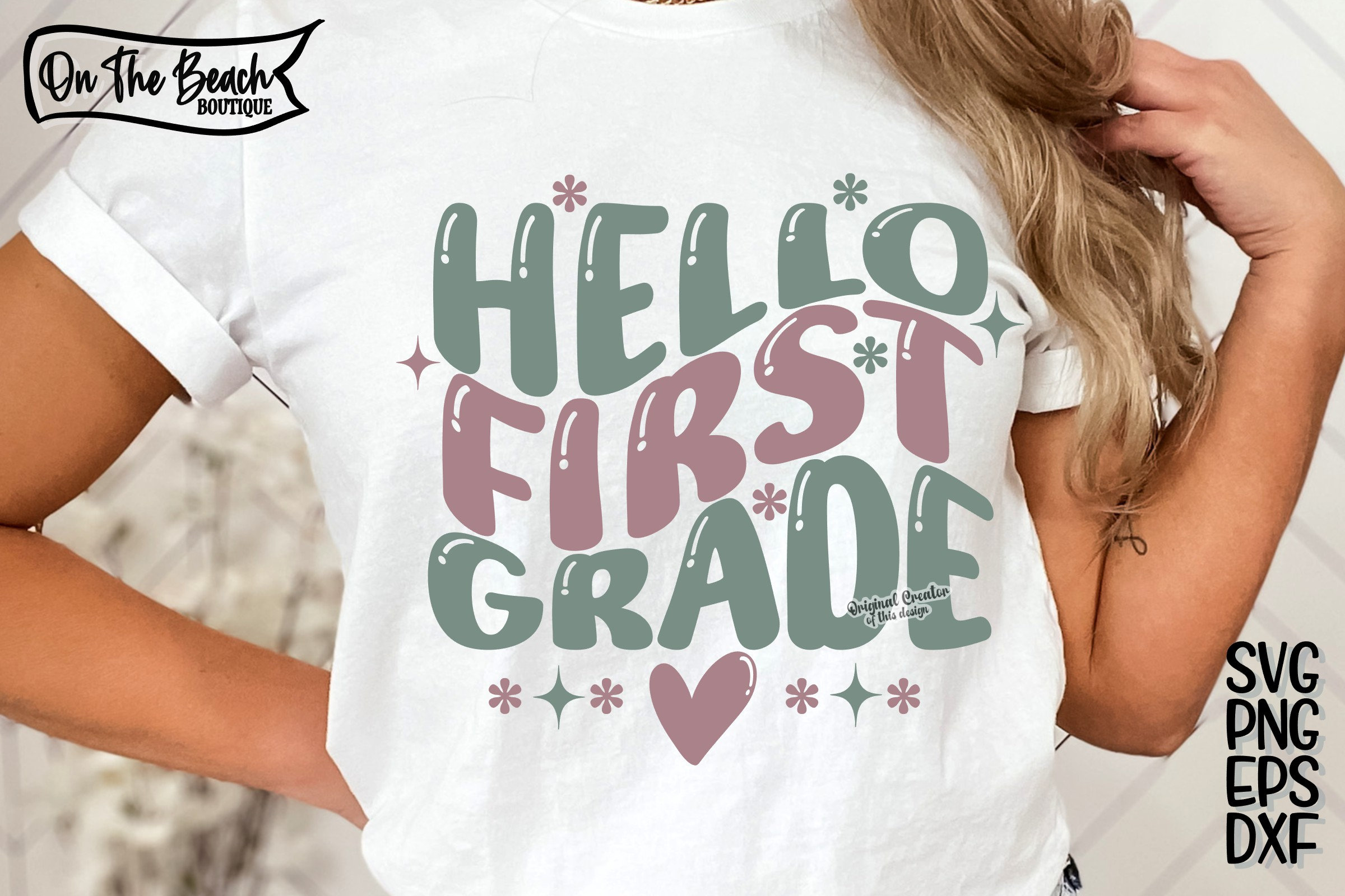 Hello First Grade SVG Retro Teacher SVG First Grade 1st Day of - Etsy