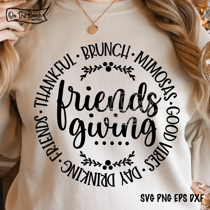 Friendsgiving Svg - Etsy