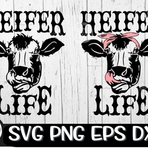 Heifer Face Svg - Etsy
