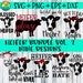 Heifer Bundle Nine Designs, Not Today Heifer, Svg File,cow Svg,bandana ...