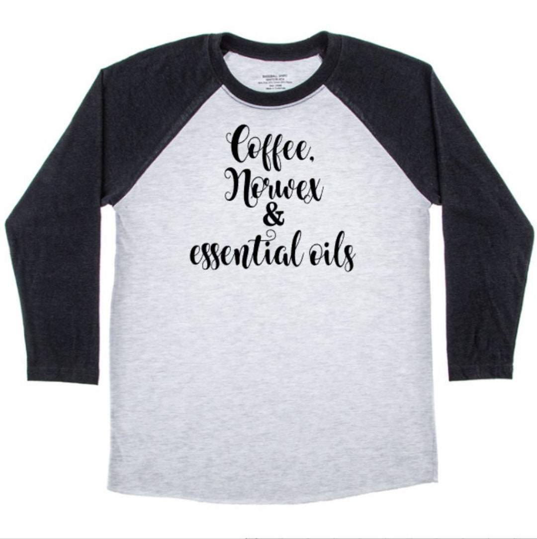 Coffee, Norwex and Essential Oils Green Unisex Shirt Raglan - Etsy