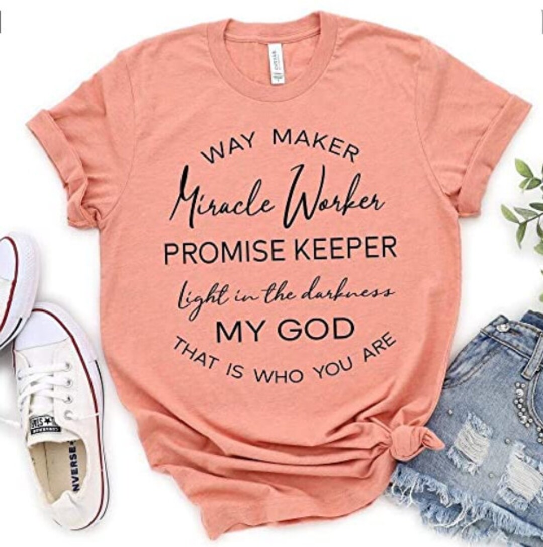 Waymaker Promise Keeper MY GOD Screen Print Transfer Shirt Any Color - Etsy