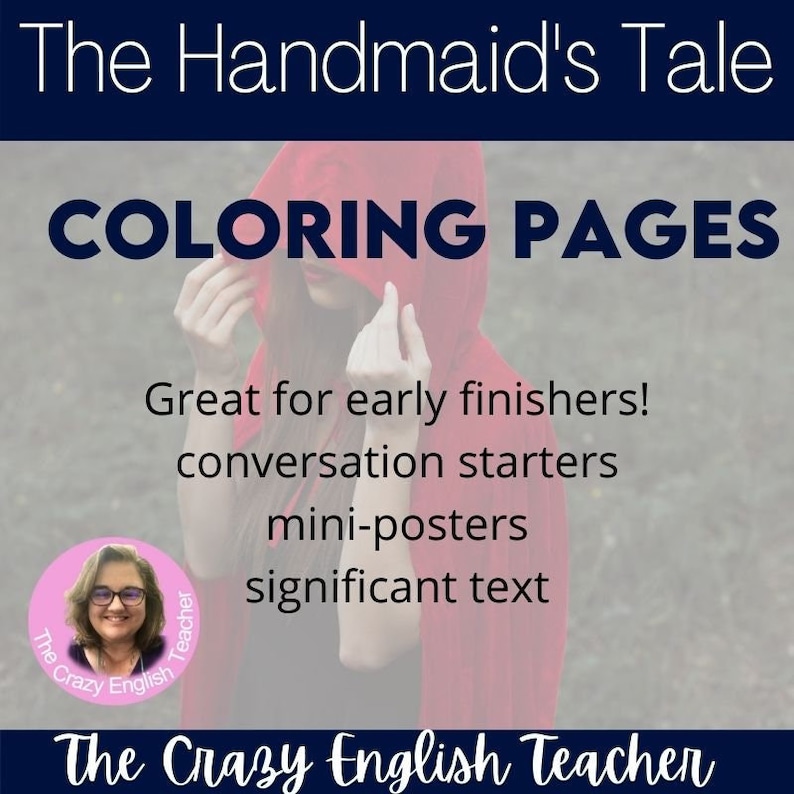 The Handmaid's Tale Coloring Pages Educational Printable for High ...