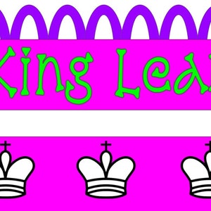 Shakespeare's King Lear Character Educational Printable Hats and ...