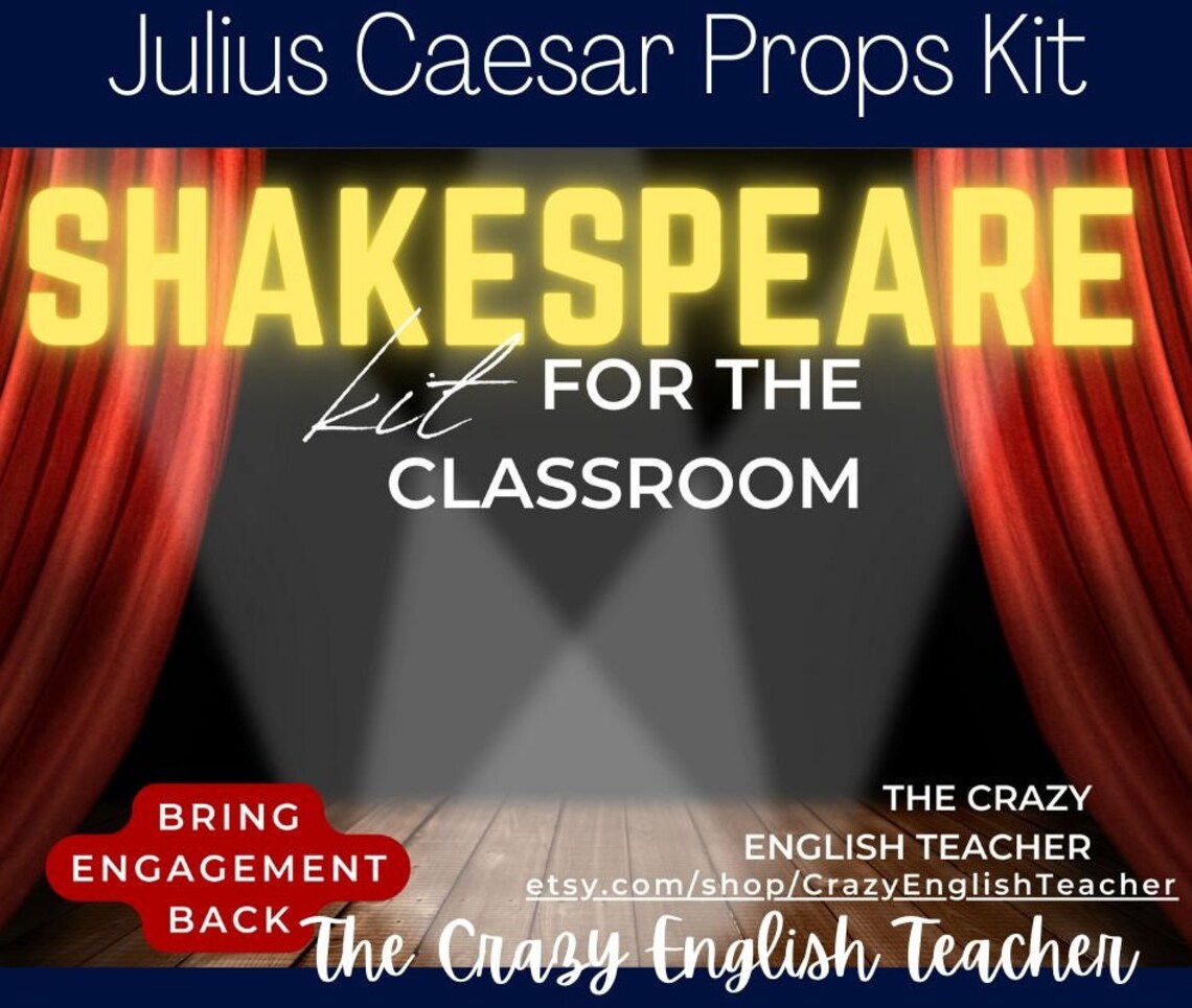 Shakespeare Julius Caesar Teaching Props Kit - Teacher Made - Teacher ...
