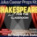 Shakespeare Julius Caesar Teaching Props Kit - Teacher Made - Teacher ...