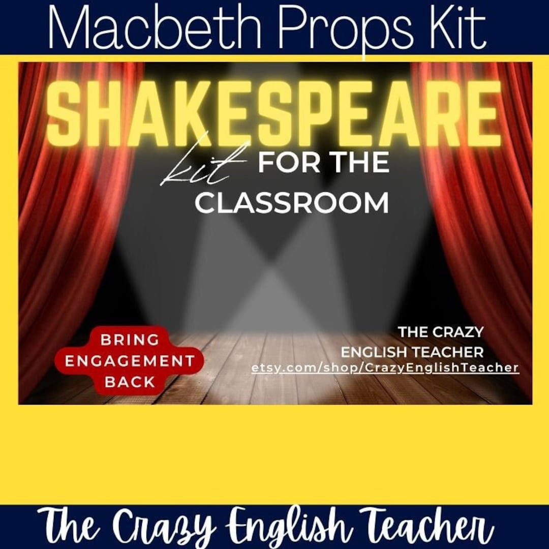 Shakespeare Macbeth Teaching Props Kit - Teacher Made - Teacher ...